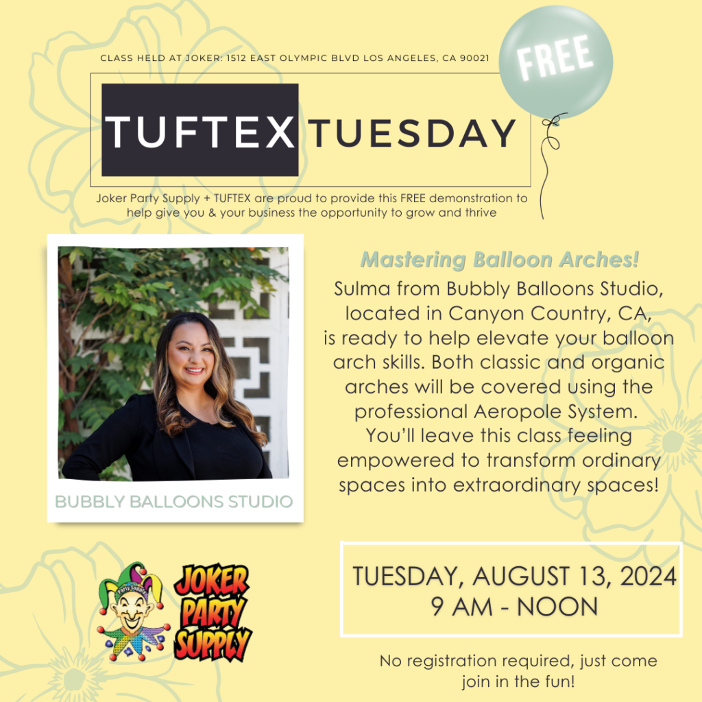 Events / Classes - Tuftex Balloons