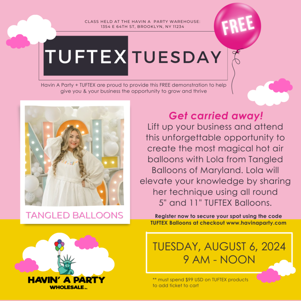 Events / Classes - Tuftex Balloons