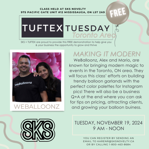 Events / Classes - Tuftex Balloons