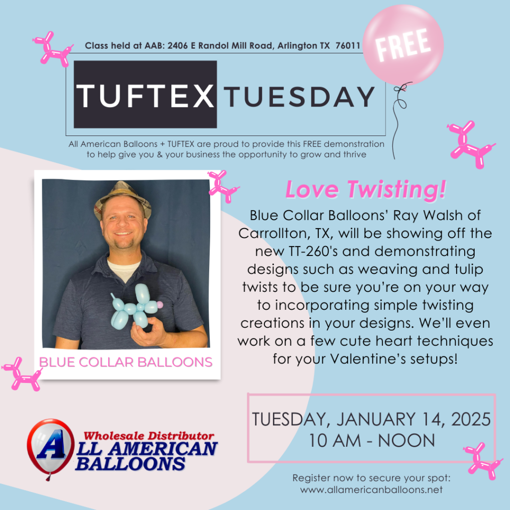 Events / Classes - Tuftex Balloons